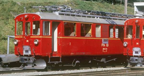 BEMO 1268134 - RhB ABe 4/4 34 Berninatriebwagen rot