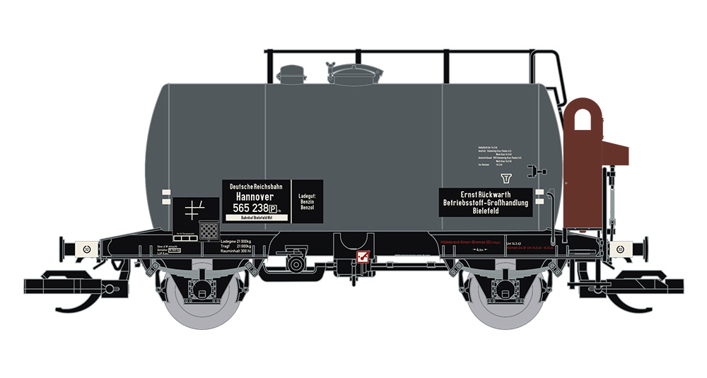 Saxonia 120113-2 - Kesselwagen Deutz mit Bremserhaus der DRG, "Ölverein 2"
